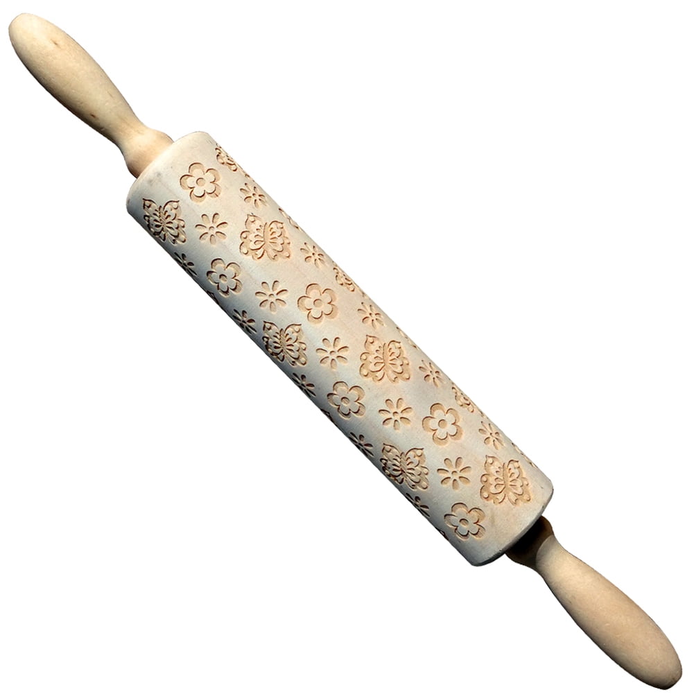 Patterned Rolling Pin, Eco-Friendly Schima Superpa Wood Promotes ...