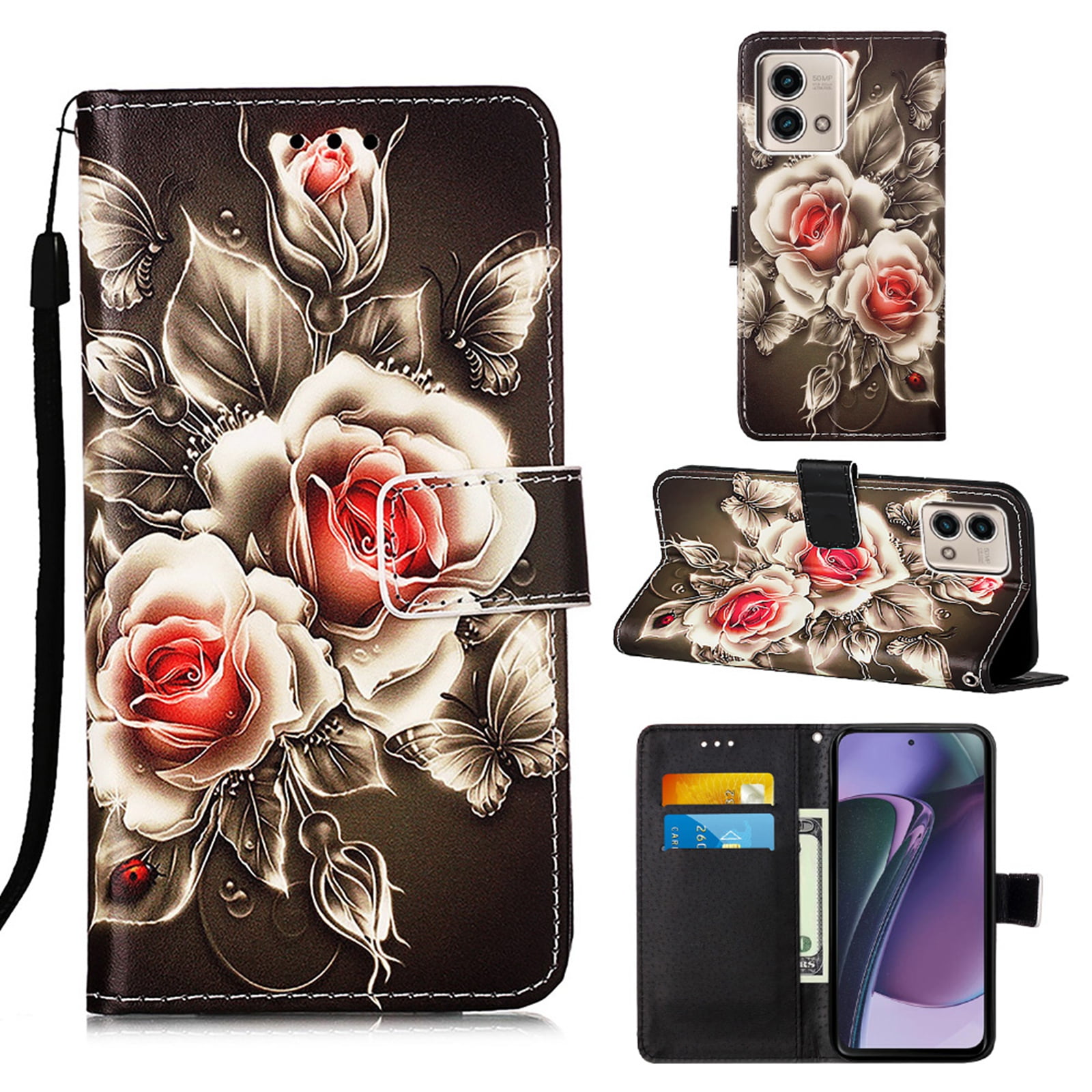 Patterned Wallet Case for Motorola Moto G Stylus 5G 2023,Dteck Magnetic ...