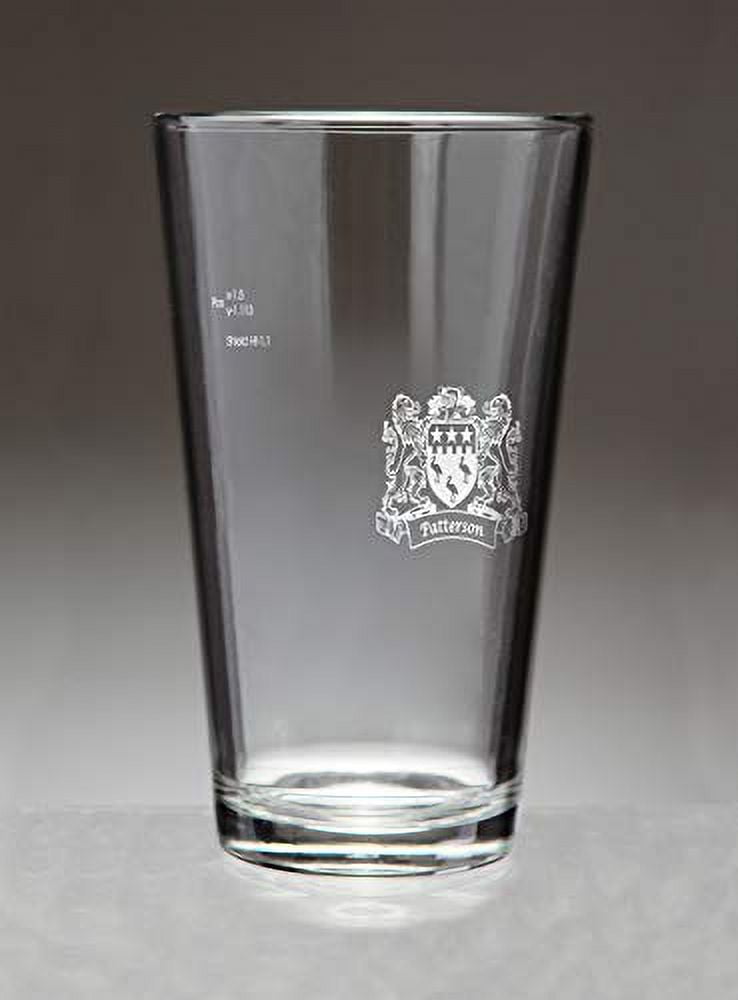 Patterson Irish Coat of Arms Lions Pint Glasses (Sand Etched) - Walmart.com