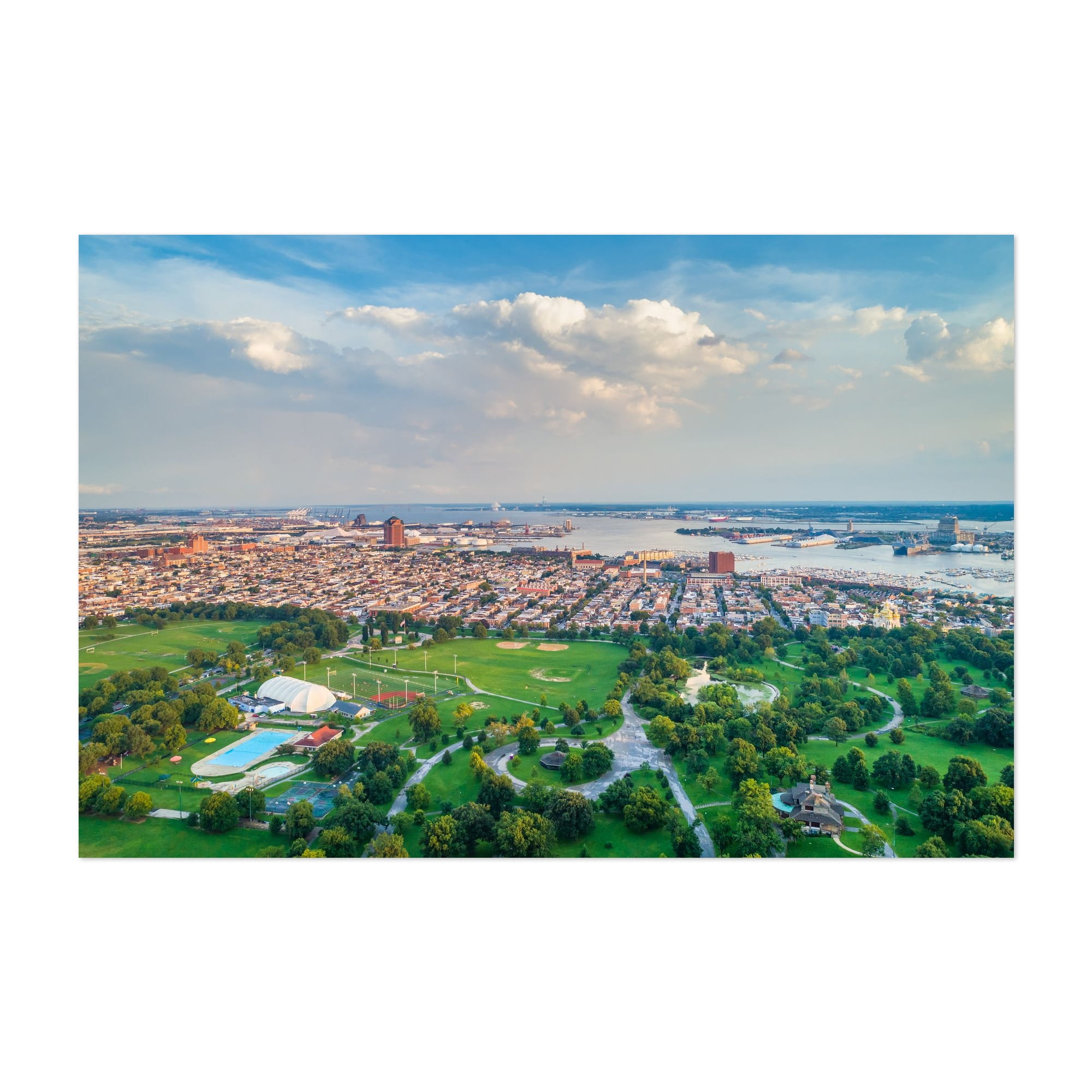 Above Patterson Park 02 - Baltimore Maryland Photography Cityscape ...