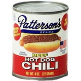 Patterson's Beef Hot Dog Chili, 8 oz Can, Made in the USA - Walmart.com