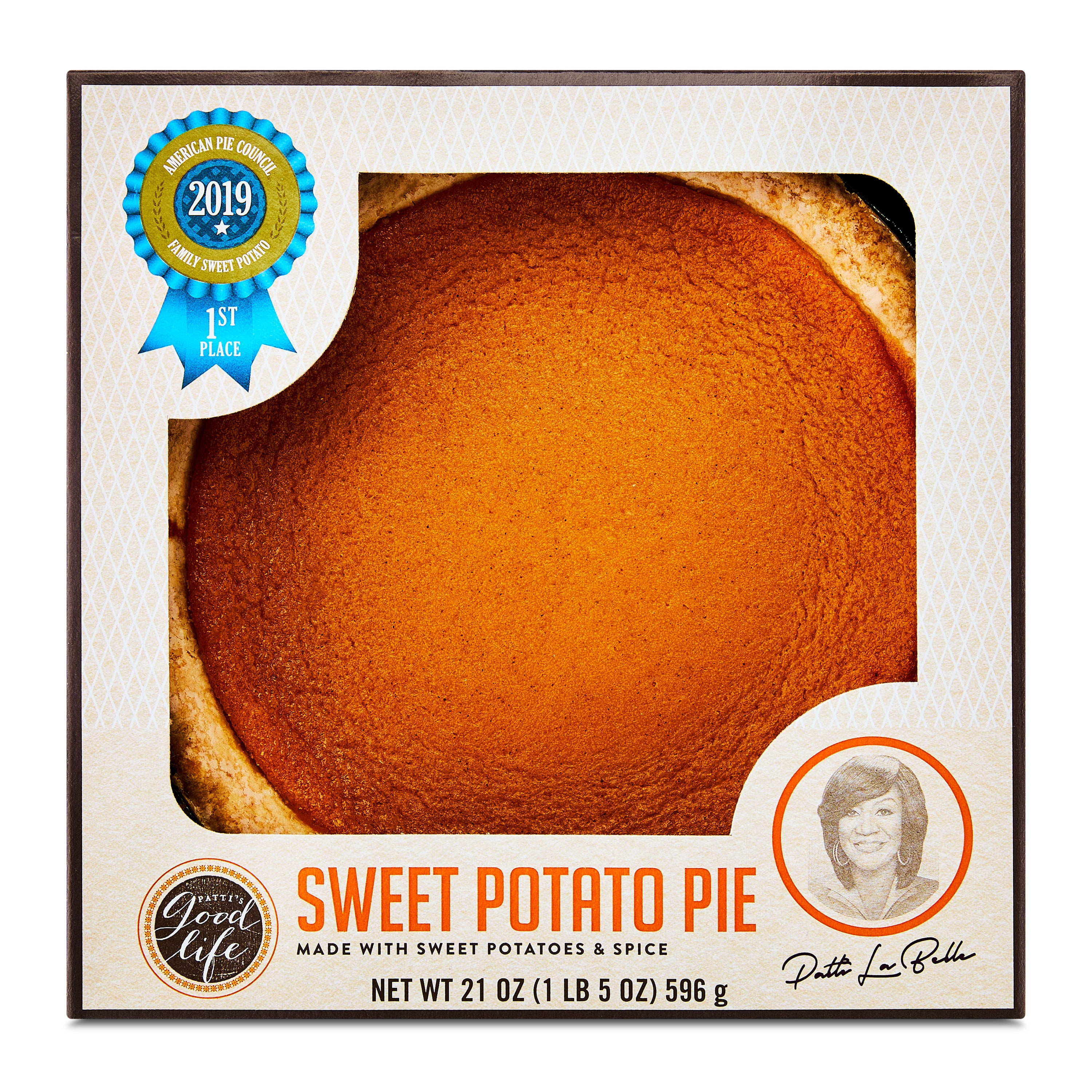 Patti LaBelle 8-inch Sweet Potato Pie, 21 oz, 1 count - Walmart.com