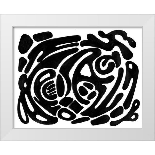 Pattinian, Merri 14x12 White Modern Wood Framed Museum Art Print Titled ...