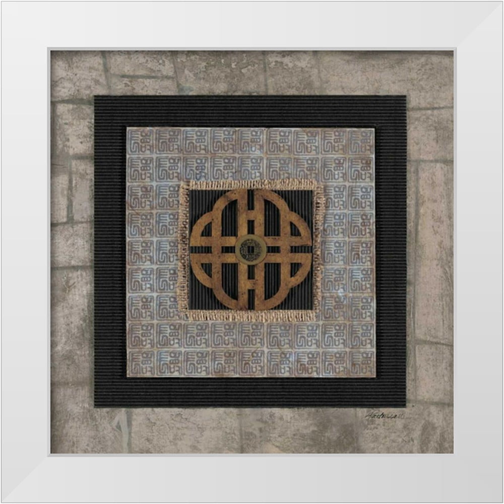 Pattinian, Merri 20x20 White Modern Wood Framed Museum Art Print Titled ...