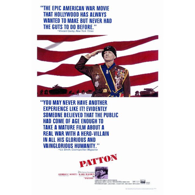 Patton (1970) 27x40 Movie Poster - Walmart.com