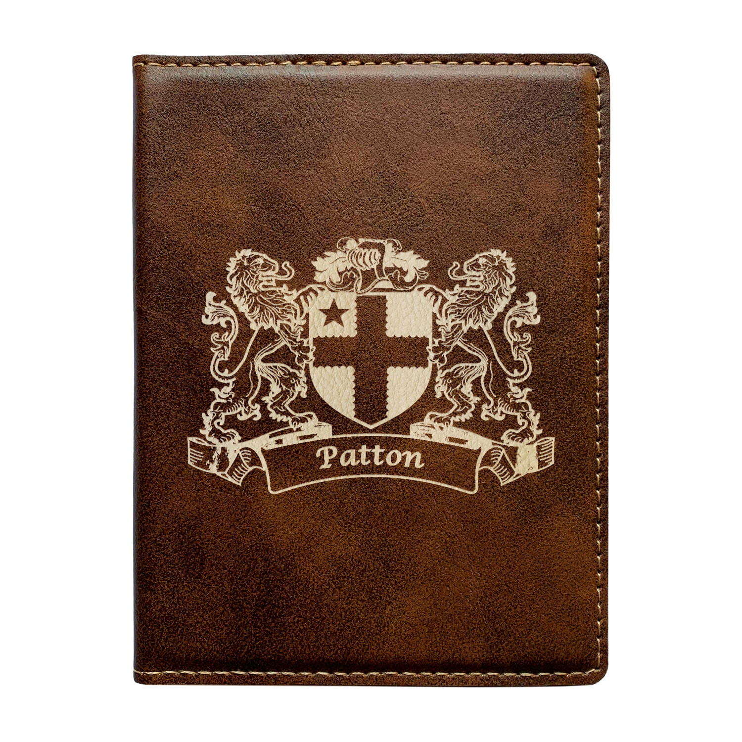 Patton Irish Coat of Arms Leather Passport Wallet - Walmart.com