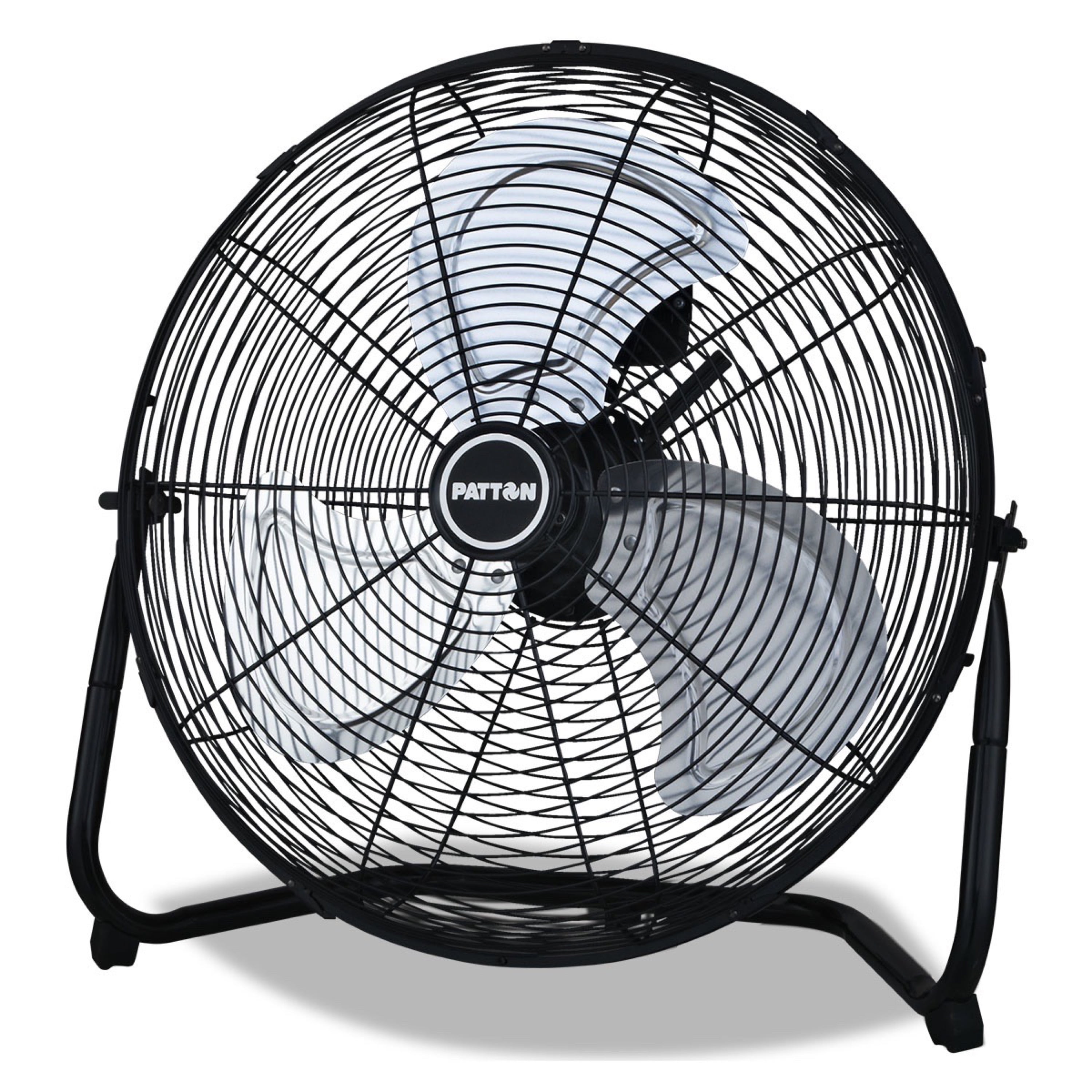 Patton High Velocity Fan, Three-Speed, Black, 24 1/2"w X 8 5/8"h ...