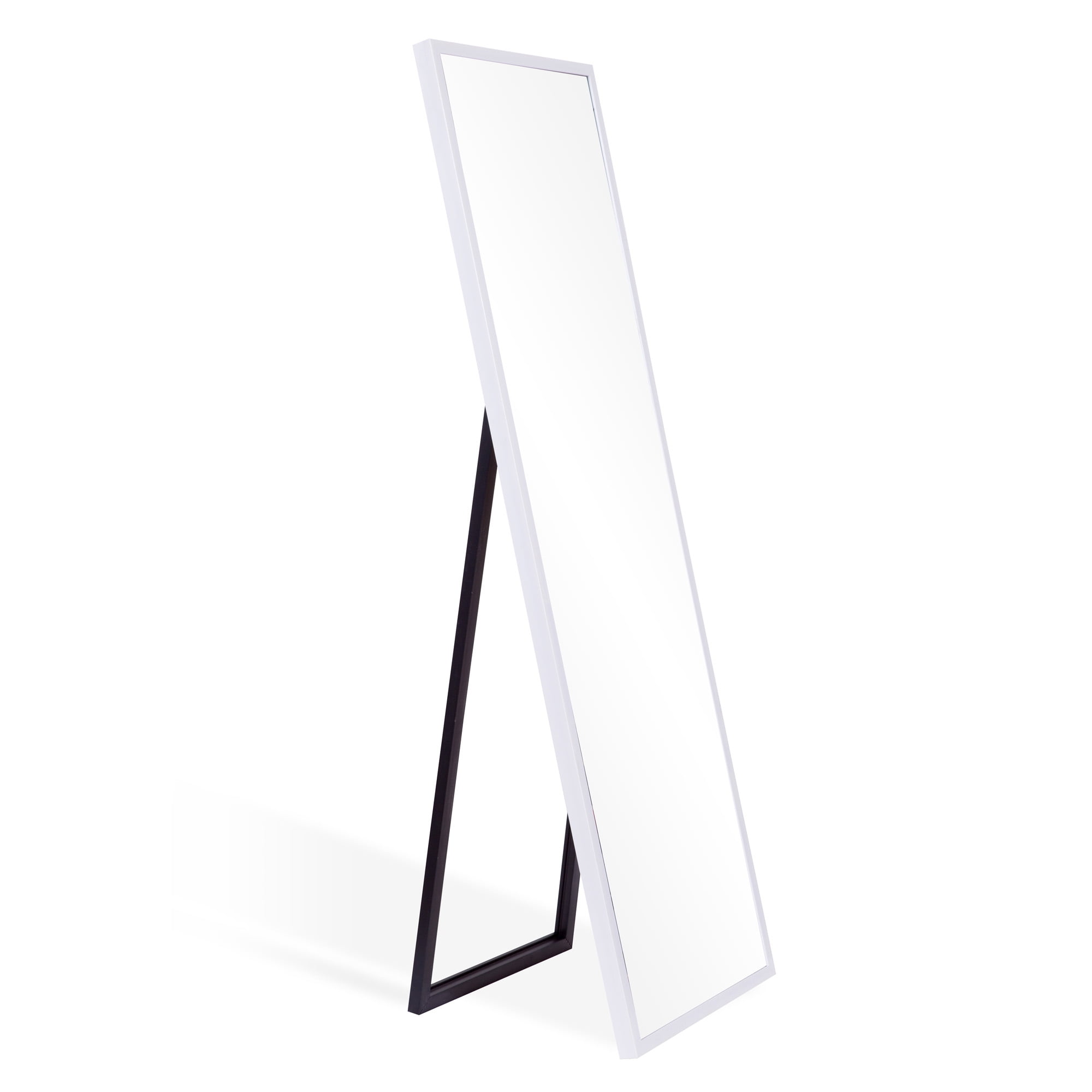 Patton Wall Decor Free Standing Floor Mirror with Easel, White, 17x59 ...