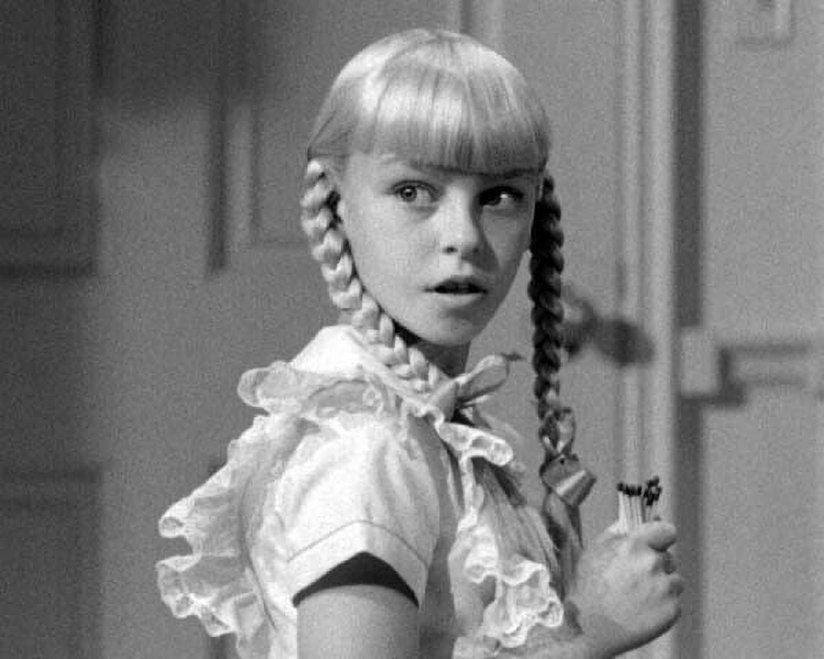 Patty McCormack as the evil Rhoda holding matches The Bad Seed 24x30 ...