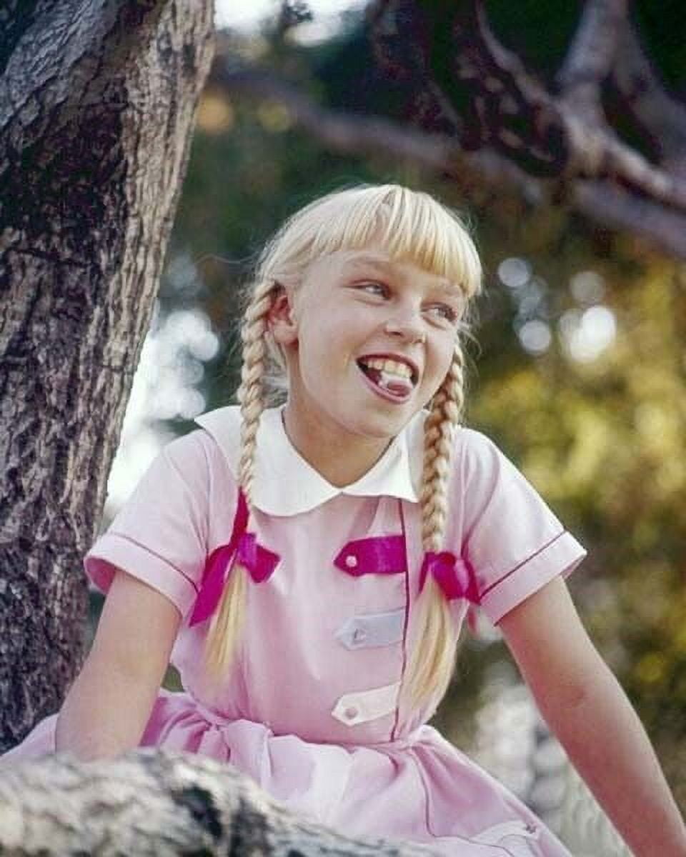 Patty McCormack sticks out her tongue rare color image The Bad Seed ...