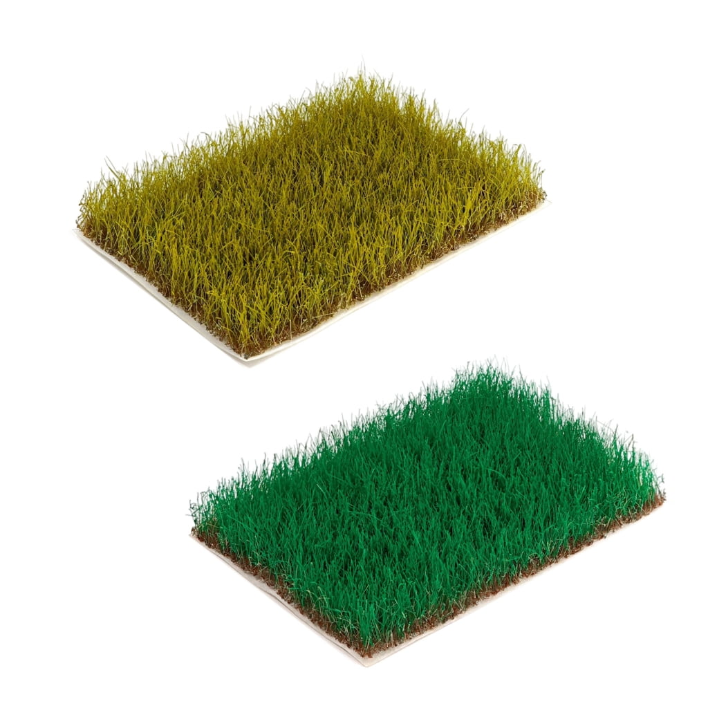 PatungKu 2 Pack Realistic Miniature Grass Sheet Nylon Tufts Perfect for ...