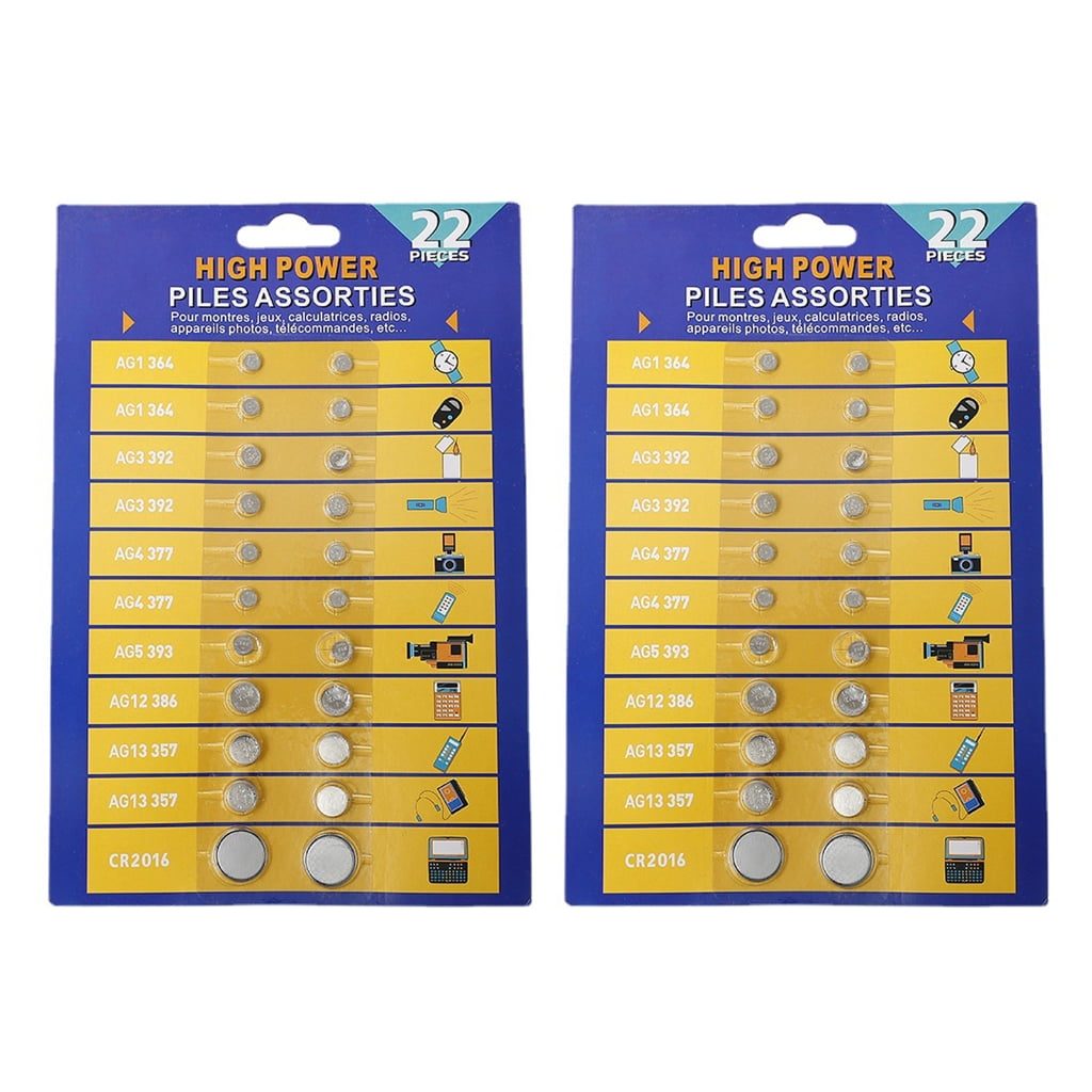 PatungKu 22PCS Button Cell Batteries Coin Cell Battery for Watches ...