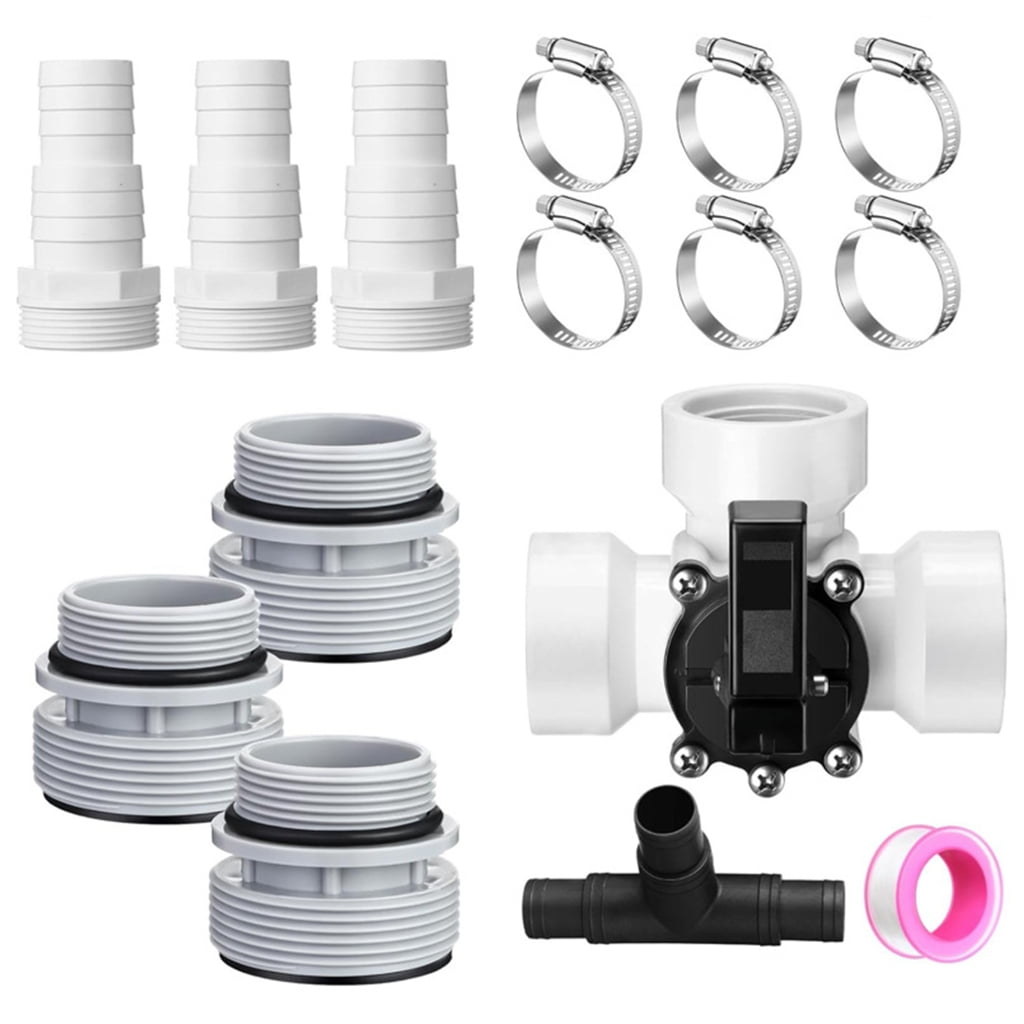 PatungKu 3 Way Valves Conversion Set Hose Adapters Hose Clamps Sealing ...