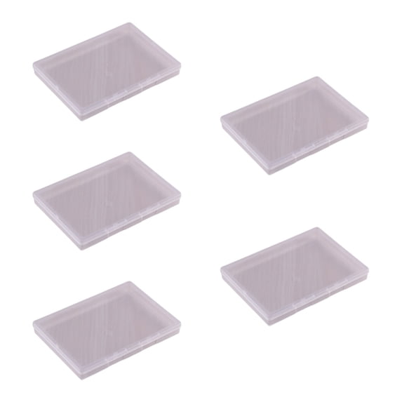 PatungKu 5 Pieces Flat Clear Plastic Storage Cases for Tools Letter and ...