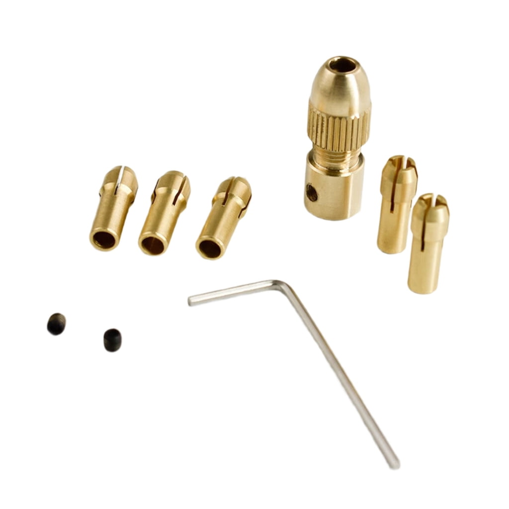 PatungKu 6Pcs Drill Chuck Collet Set Collet Nut Kit 0.5-3mm Small ...