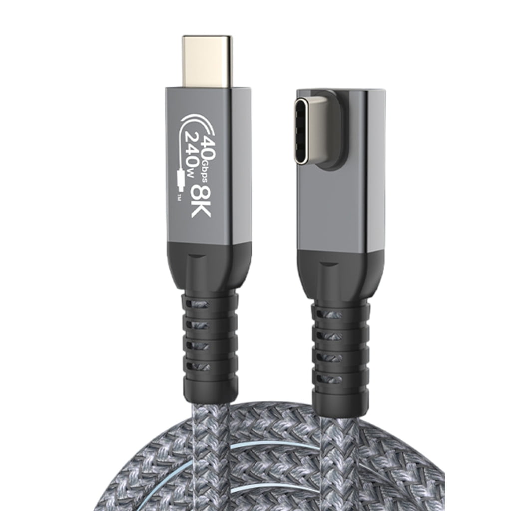 PatungKu 90 Degree USB4 Cable 40Gbps High Speed Data Transfer 240W USB C to USB C Cable ...