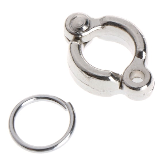 PatungKu Bird Foot Ring Leg Rings Active Opening Metal Clips for Parrot ...
