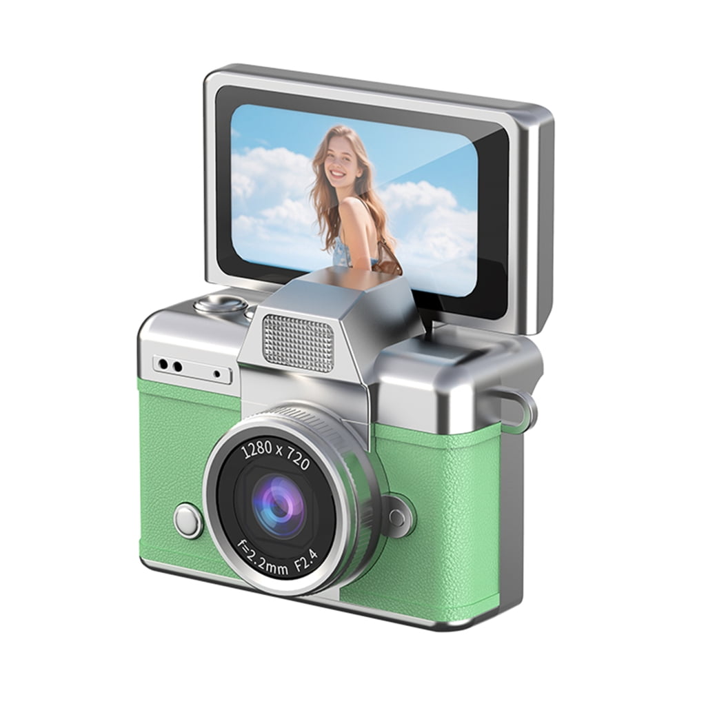 PatungKu Compactly Keychain Digital Camera with 180°Flip Screen Builts ...