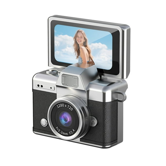 PatungKu Compactly Keychain Digital Camera with 180°Flip Screen Builts ...