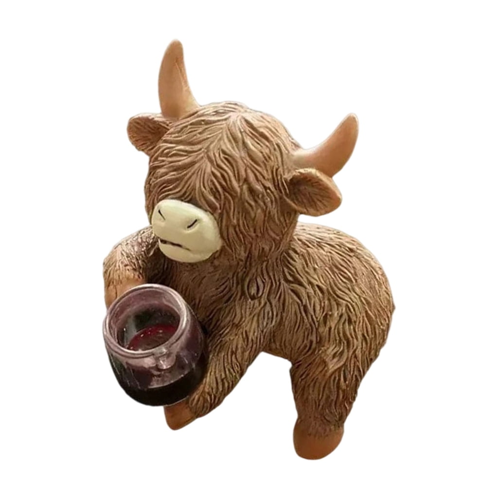 PatungKu Creative High Land Cow Planter Decoration Flower Pot Hanging ...