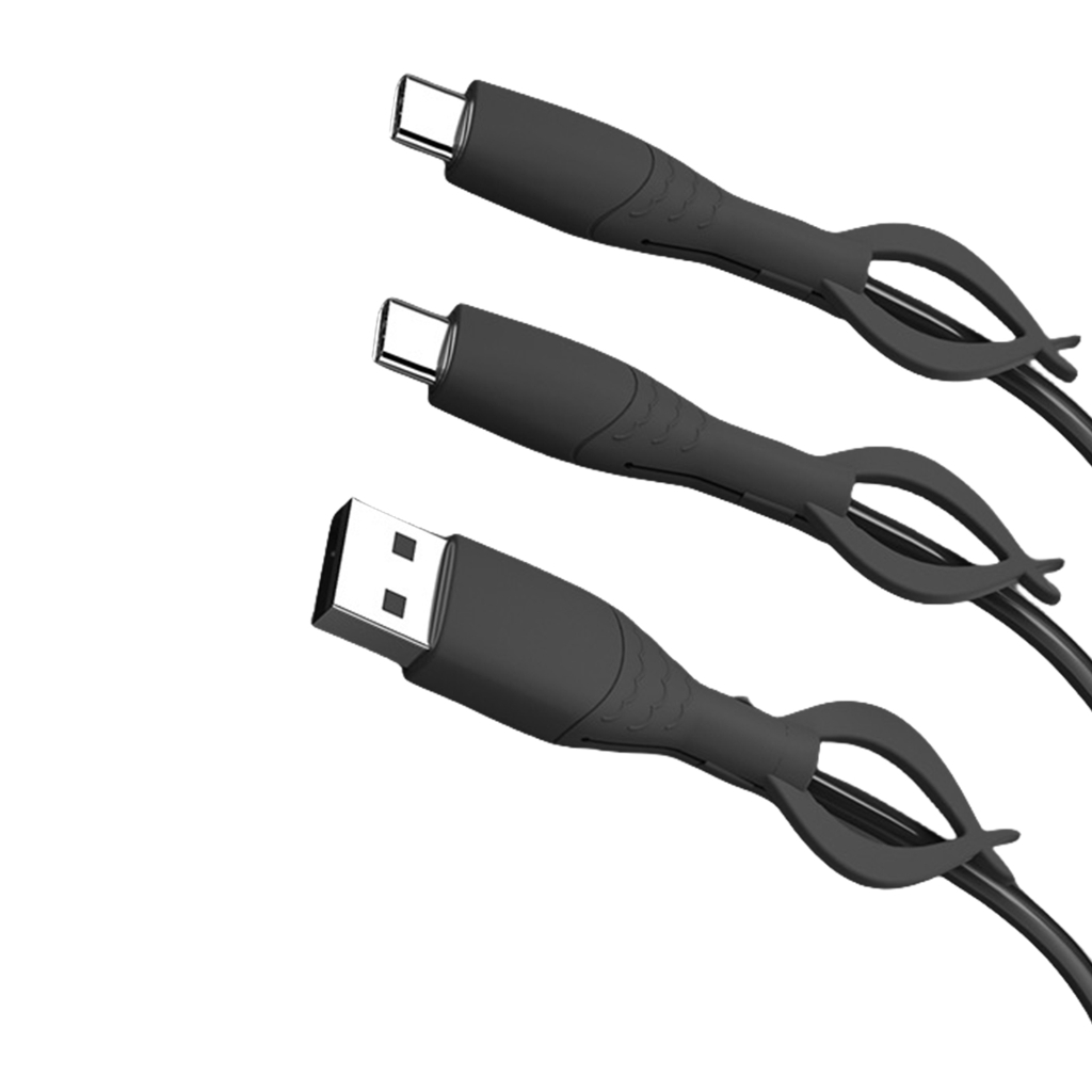 PatungKu Cute Shape Charger Cable Protectors Silicone Cord Organizers ...