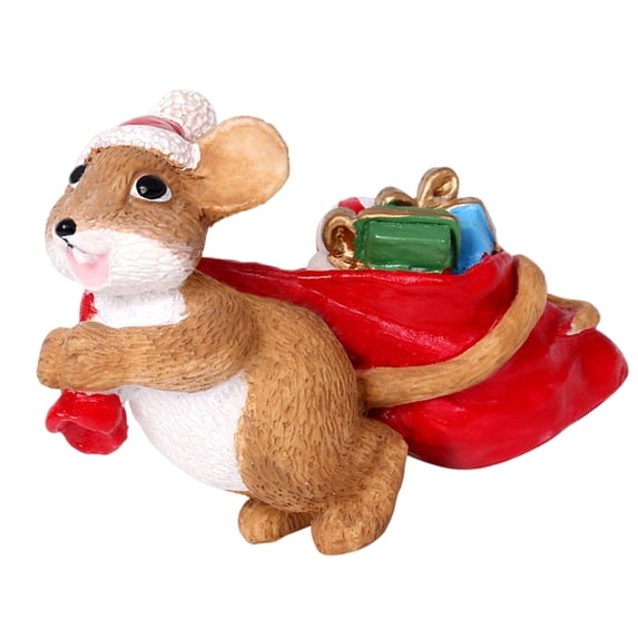 PatungKu Delight Mouse Resin Figure Mouse Figurine Great For Holiday ...