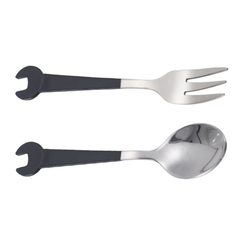 PatungKu Durability 304 Steel MultiFunctional Spoon Fork Tool Shaped As ...