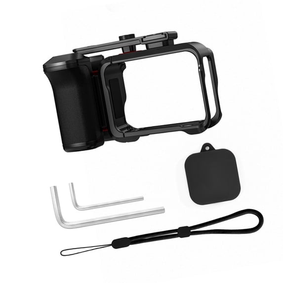 PatungKu Ergonomic Action Camera Cage Handle Offering Adjustable Angle ...