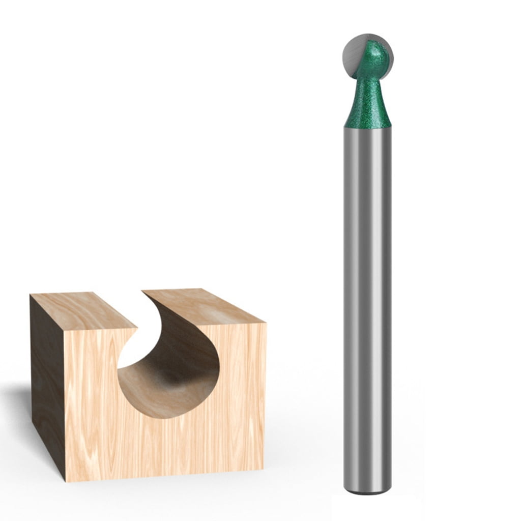 PatungKu Extended Shank Carving Cutter Round Nose Router Bit Ideal for ...