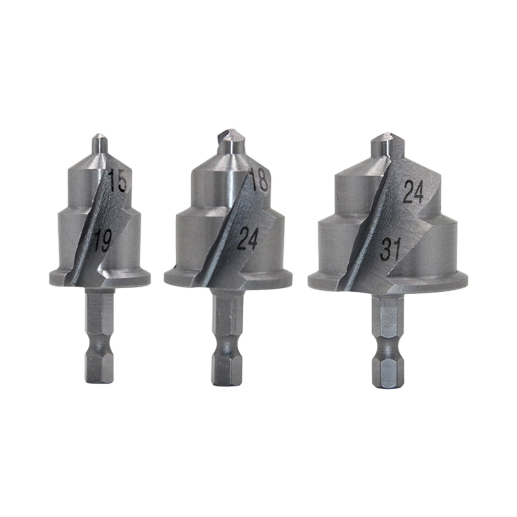 PatungKu Fast Cutting Helical Countersink Bits 3 Pieces Hex Shank ...