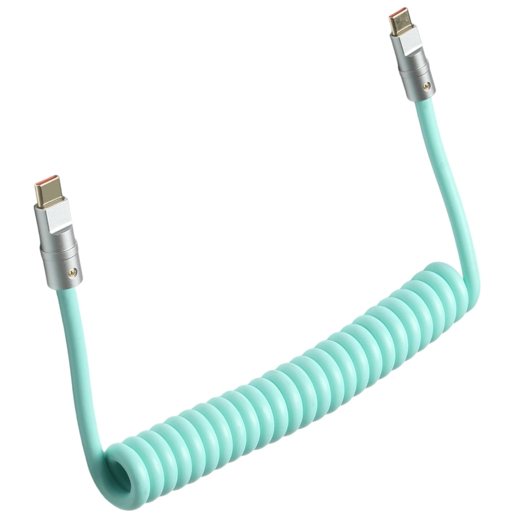 PatungKu Fast Speed PD100W Charging Cord Spring Cable Wire USB C ...