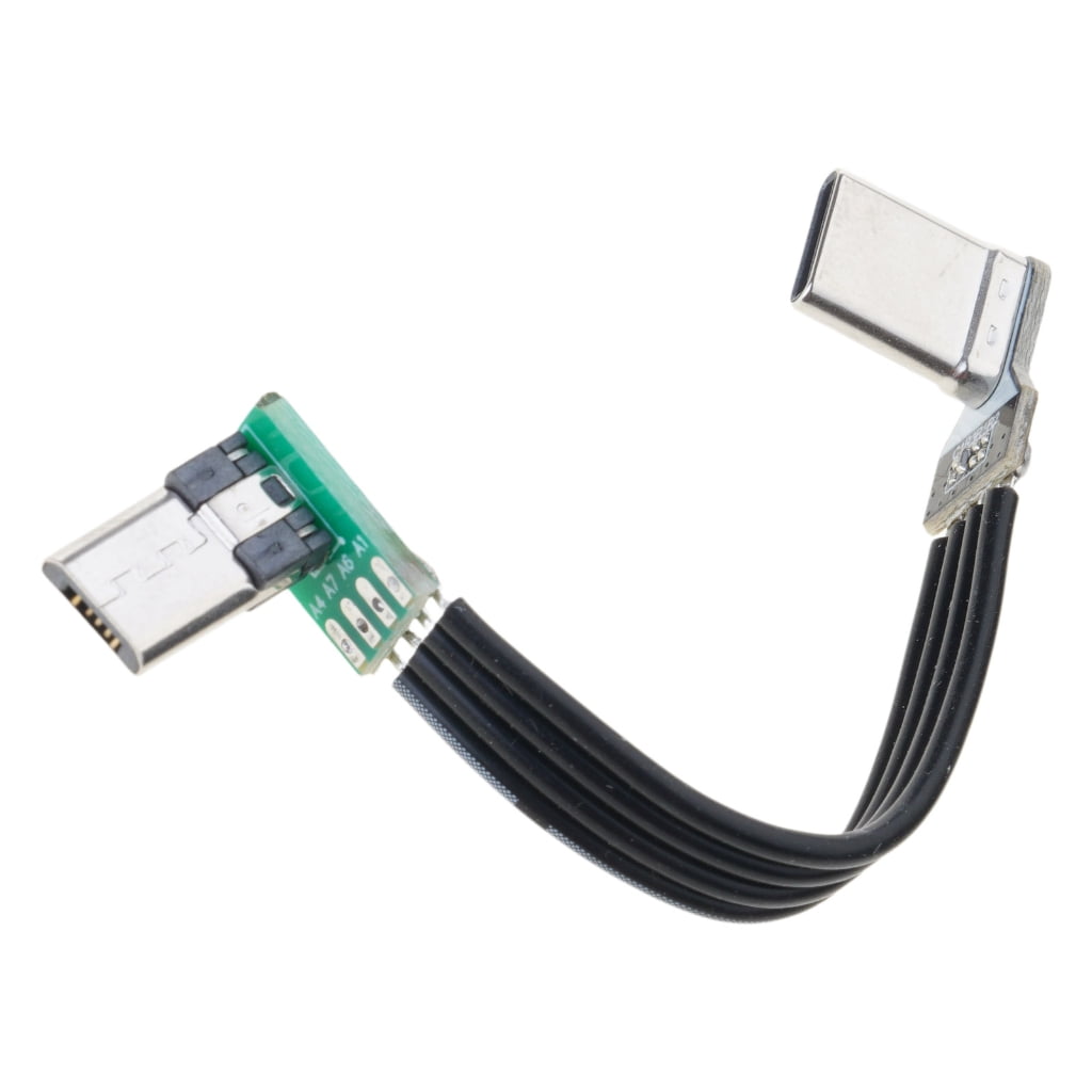 PatungKu Flexible Type C to USB 5Pin Cord with Right/Left Angle Design ...