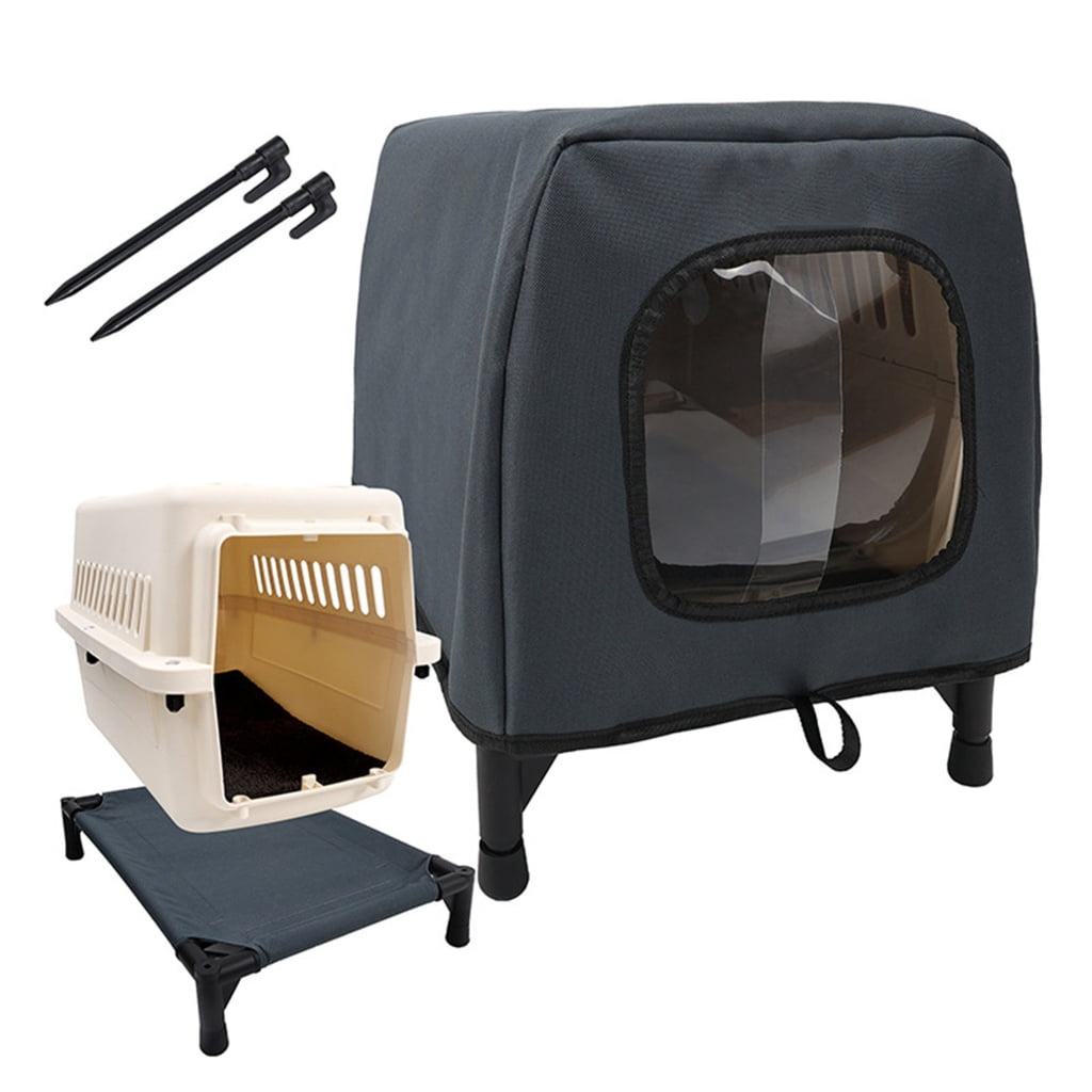 PatungKu Insulated Outdoor Cats House Easy Assembly Design for Winter ...