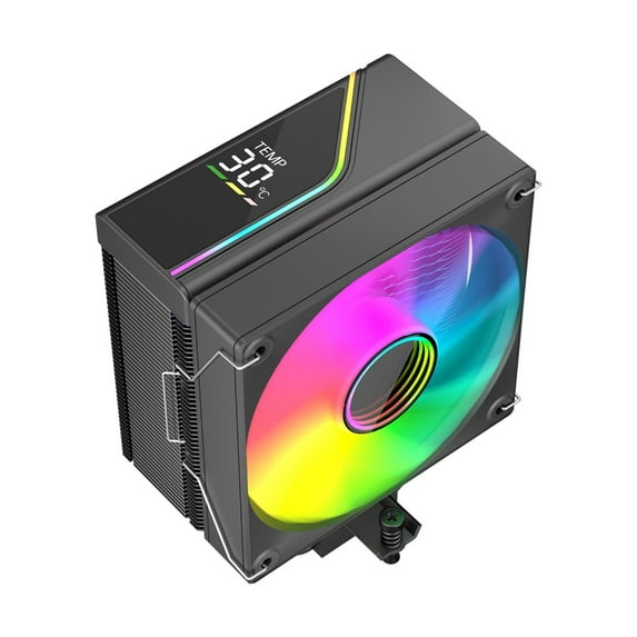 PatungKu Low Noise CPU Cooling Fan 6 Heat Pipes ARGB Temperature ...