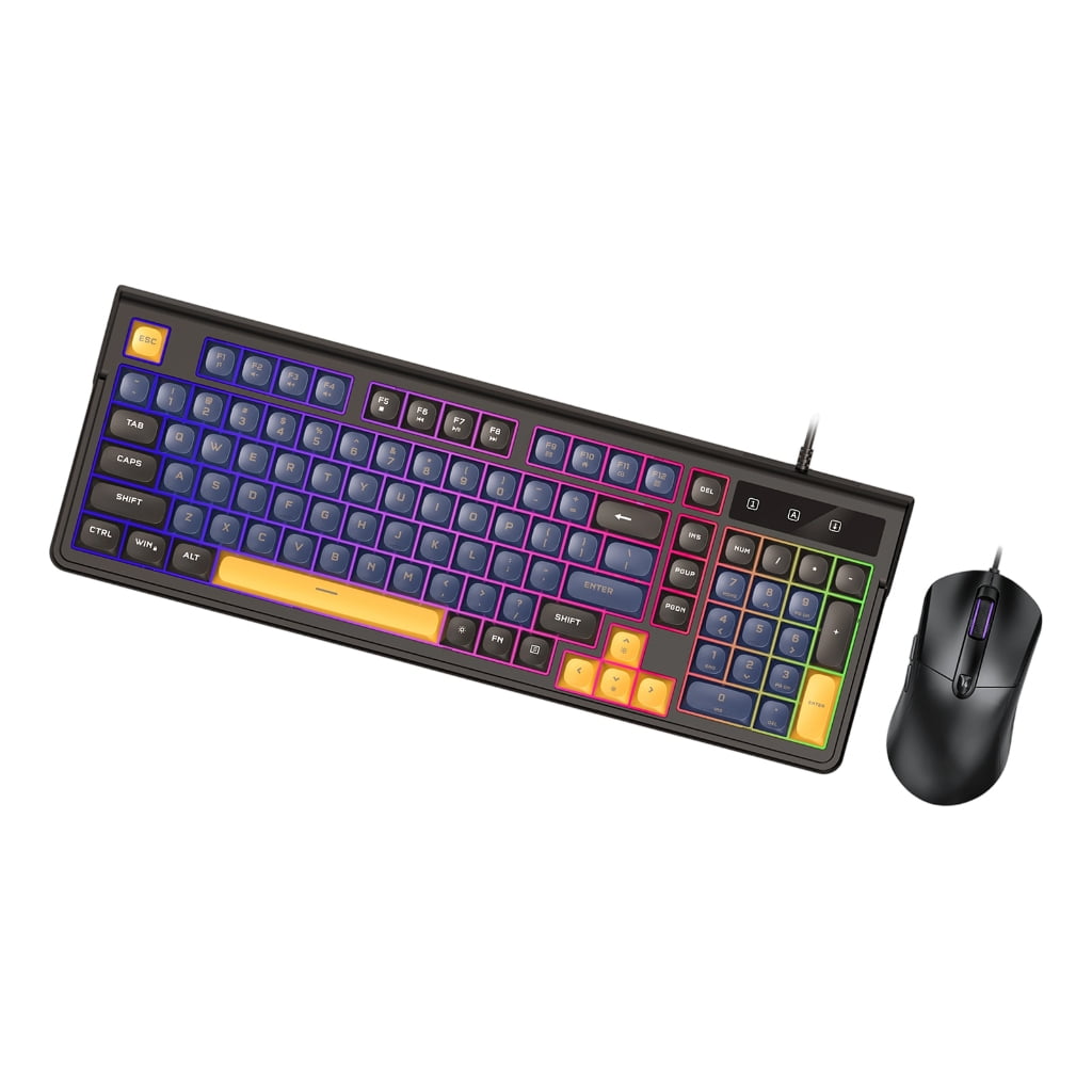 PatungKu Mechanical Keyboards and 5 DPI Adjustable Mouse Combo USB Cord ...