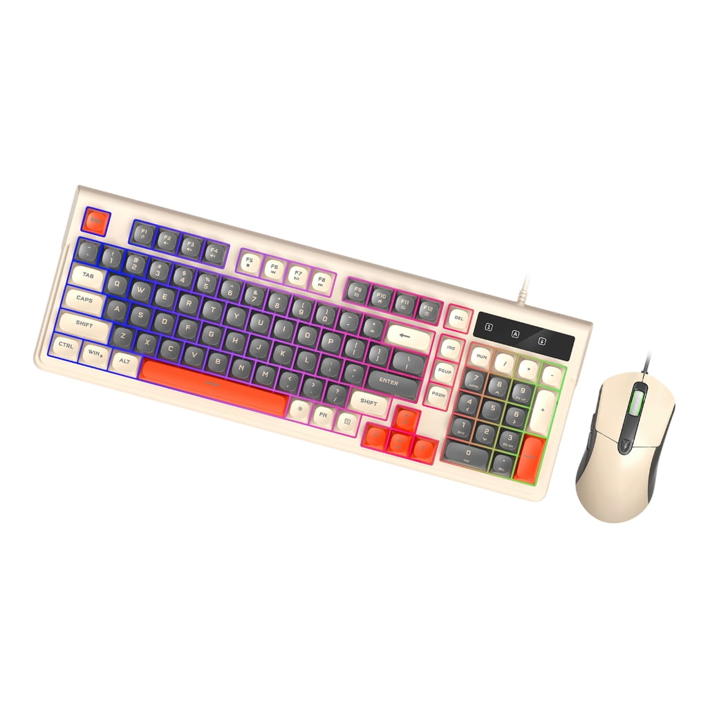 PatungKu Mechanical Keyboards and 5 DPI Adjustable Mouse Combo USB Cord ...