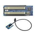PatungKu Mini PCIE to Double PCI Extend Adapter Card with USB Cable ...