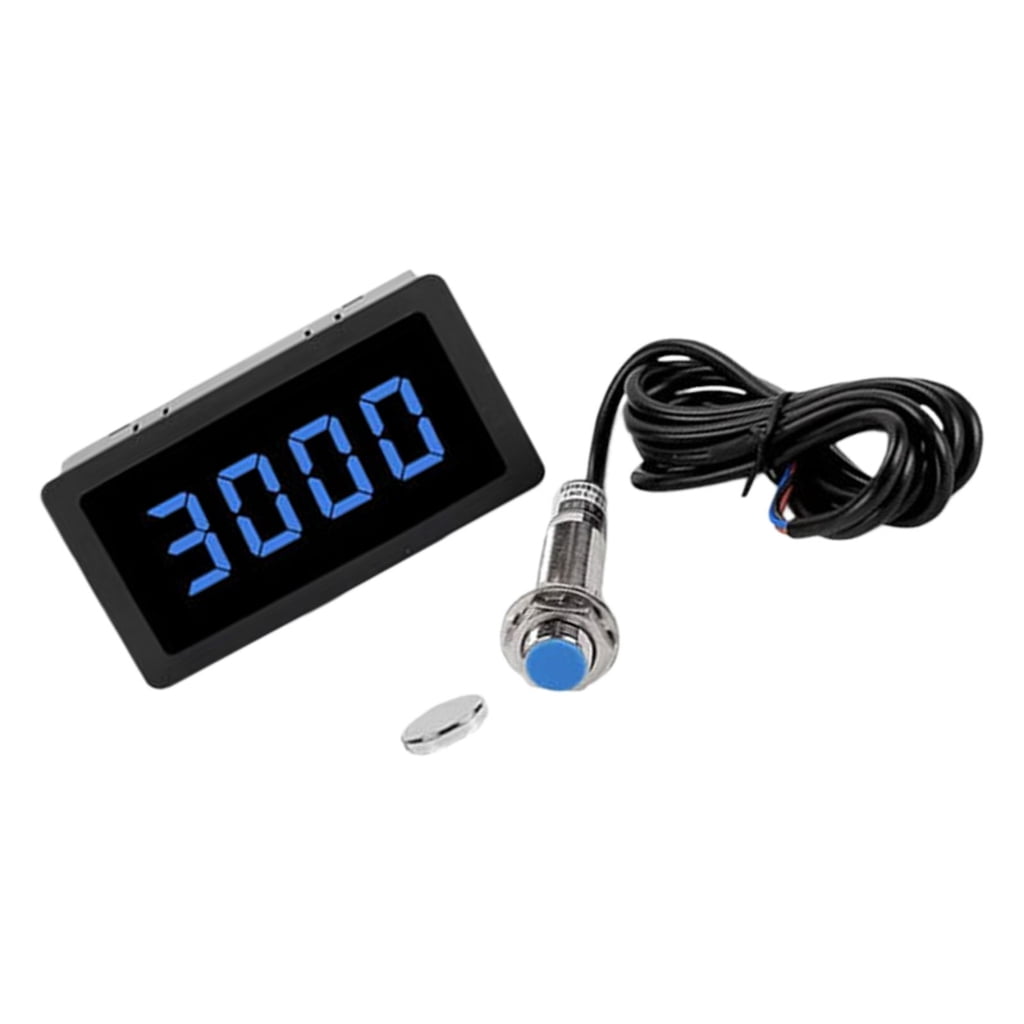 PatungKu Motor Speed Tachometer Digital RPM Meter Hall Sensors ...