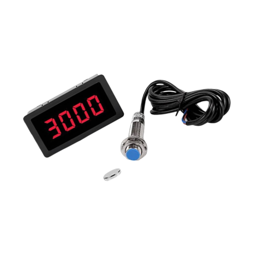 PatungKu Motor Speed Tachometer Digital RPM Meter Hall Sensors ...