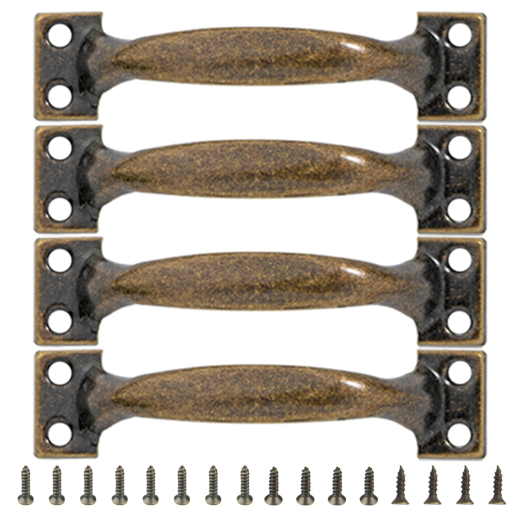 PatungKu Pack Of 4 Iron Handles for Wood Fence Gates Metal Furniture ...