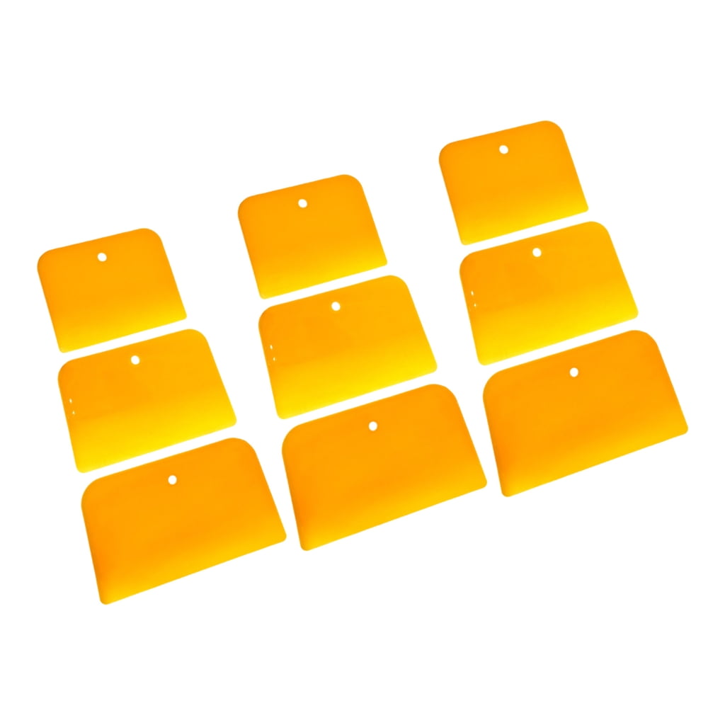 PatungKu Pack of 9 Plastic Scrapers Tool 4/5/6inch Car Body Filler ...