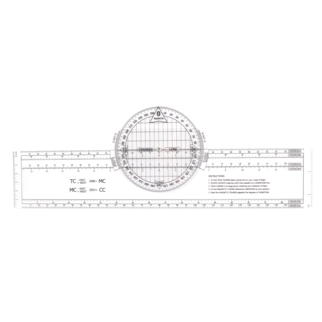 PatungKu Portable Plotting Scale for Navigation Drawing in Flight and ...