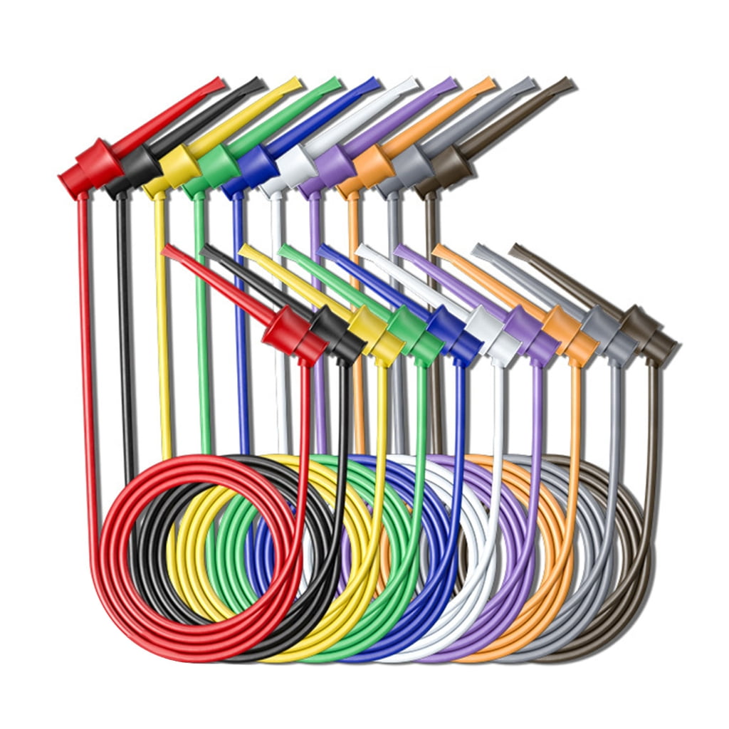 PatungKu Premium Copper Conductors Test Leads with 10 Color Coded PVC ...