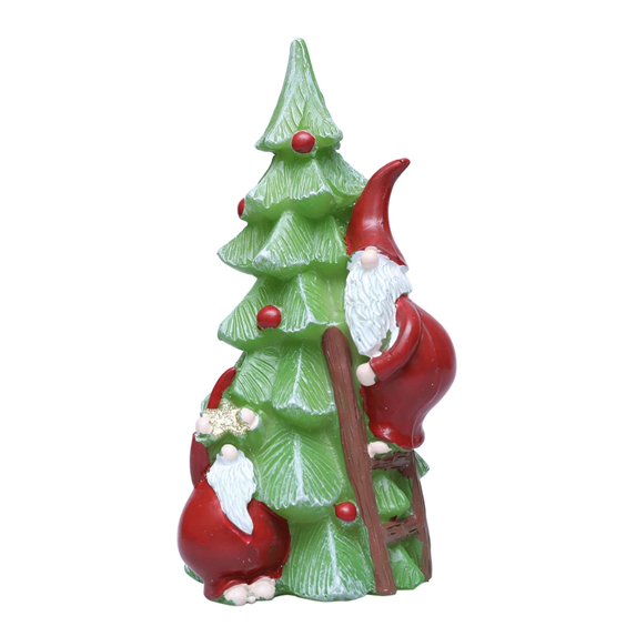 PatungKu Santa Climbing Tree Light Up Resins Christmas Decoration ...