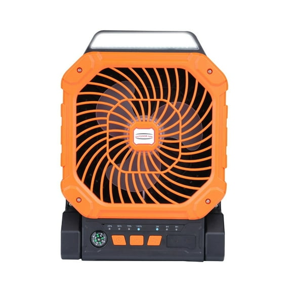 PatungKu Solar Camping Fan With LED Light 4Adjustable Speed 3Brightness ...