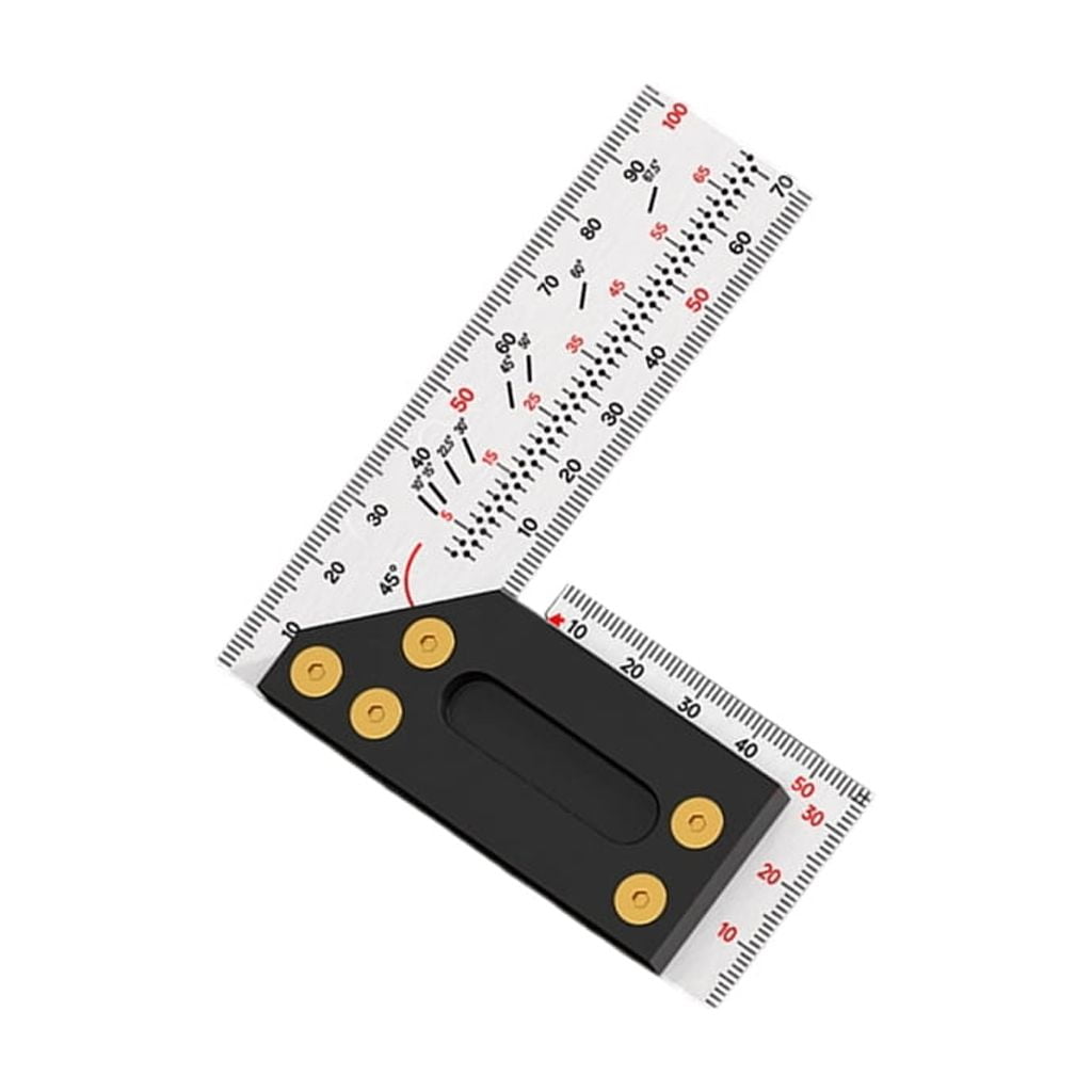 PatungKu Strong 90 Degree Angles Rulers Clear Scale for Accurate ...
