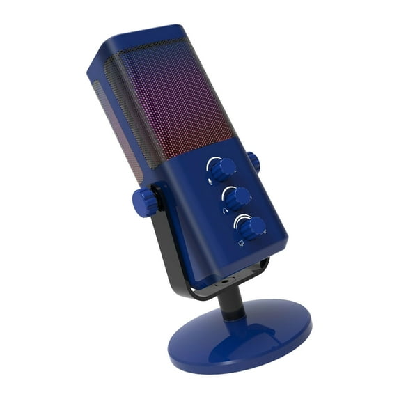 PatungKu Studio Condenser Microphone Led Effects Metal Build Compatible ...