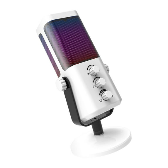 PatungKu Studio Condenser Microphone Led Effects Metal Build Compatible ...