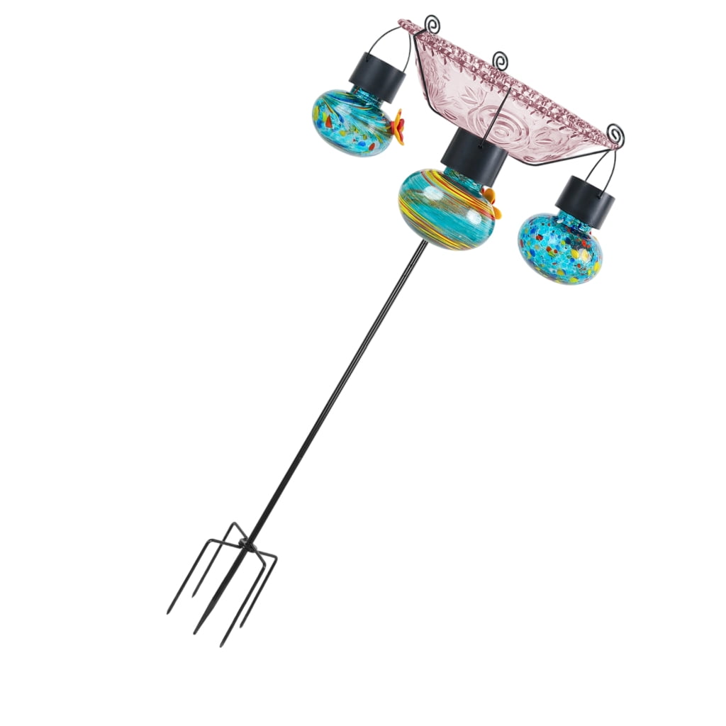 PatungKu Sun Protected Plastic Hummingbirds Feeder Solar Charging Base ...