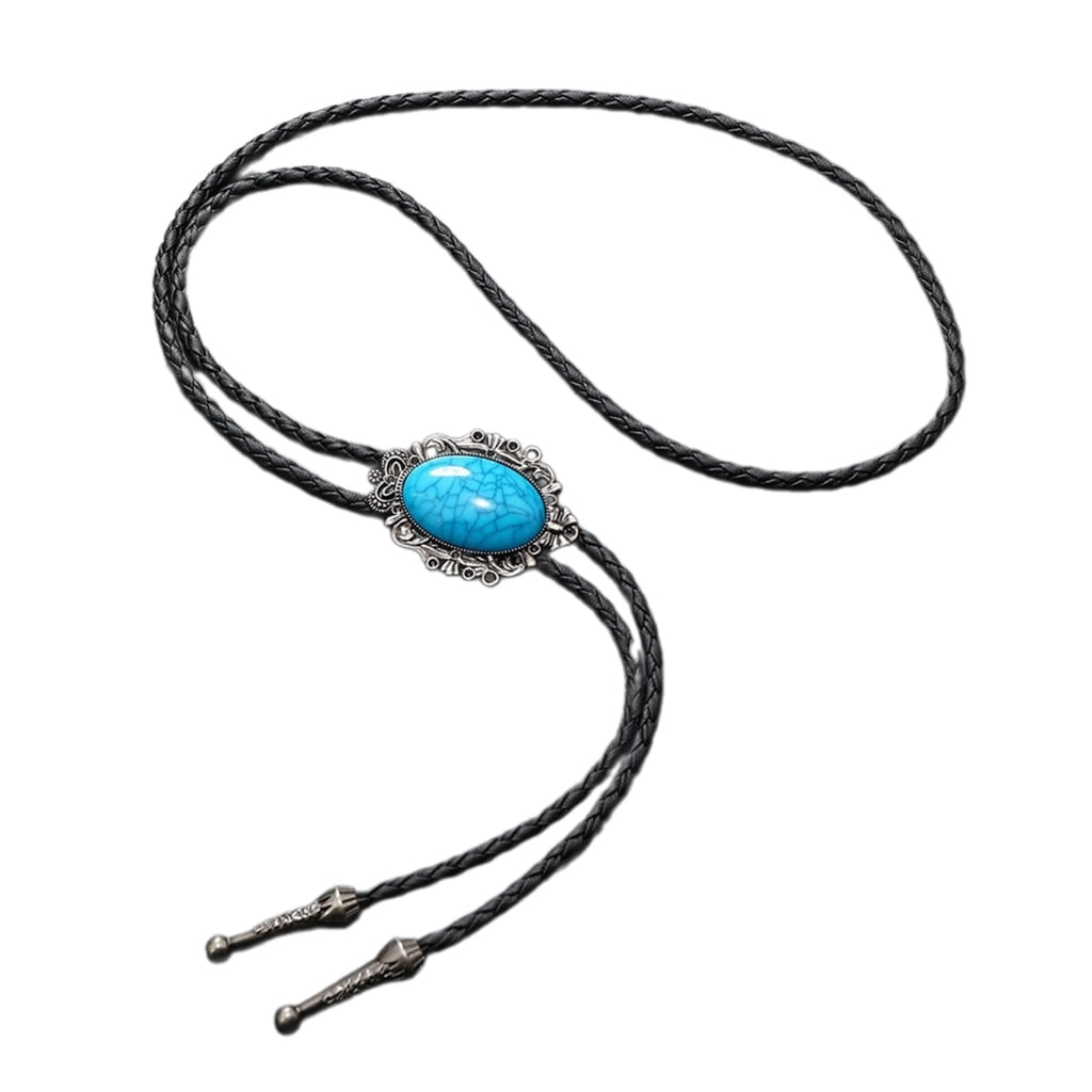PatungKu Turquoise Bolo Ties Casual Neckwear Western Bolo Tie Men ...